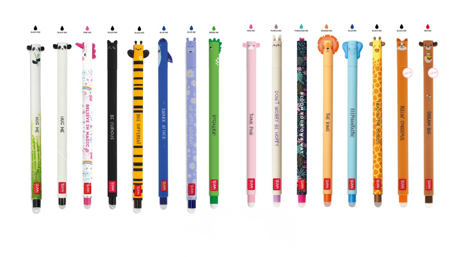 Kit completo penne gel cancellabili | Legami - Shop | Max Ufficio